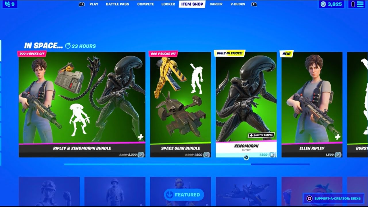 *NEW Alien x Fortnite Item Shop!!! - YouTube