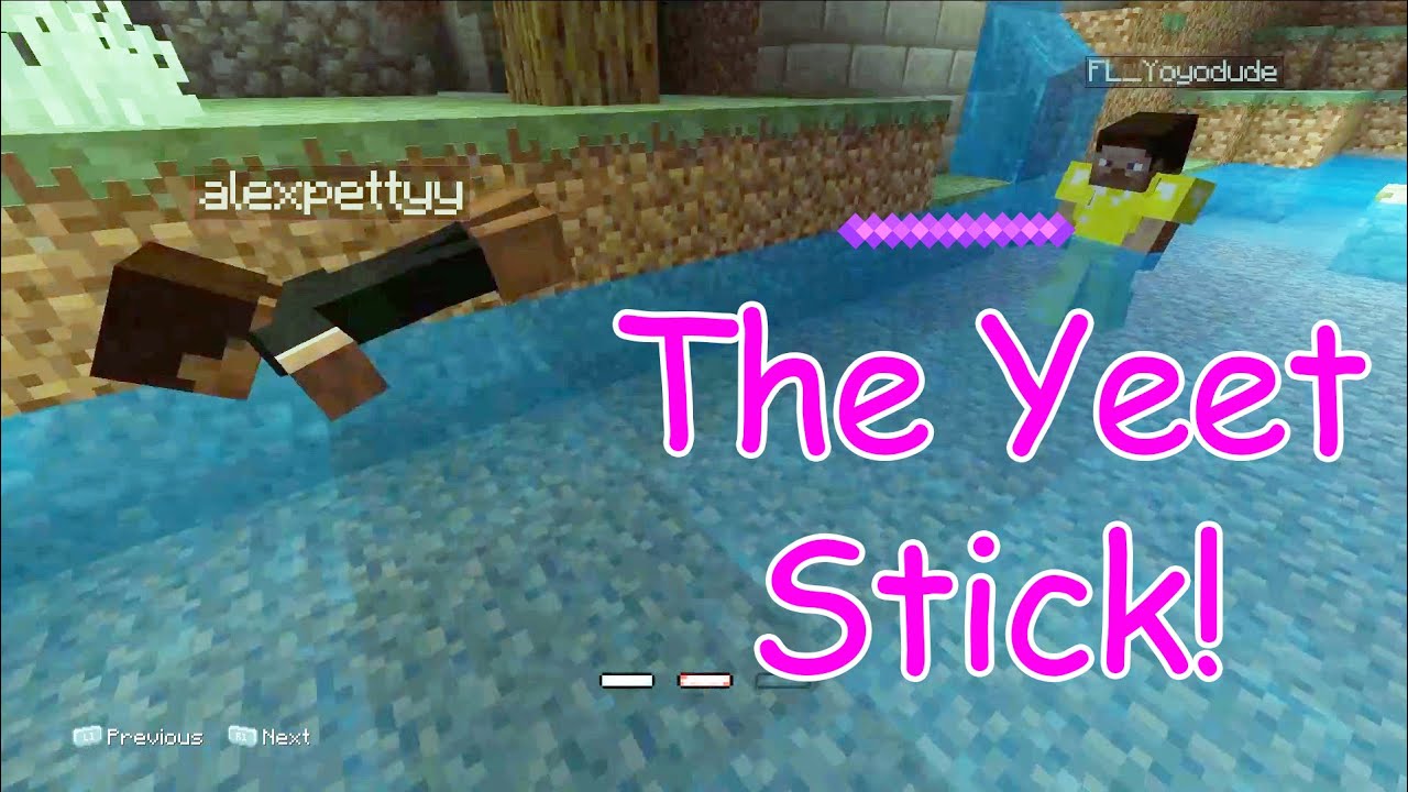 HE'S GOT THE YEET STICK! *MINECRAFT MINI GAMES FUNNY MOMENTS* - YouTube