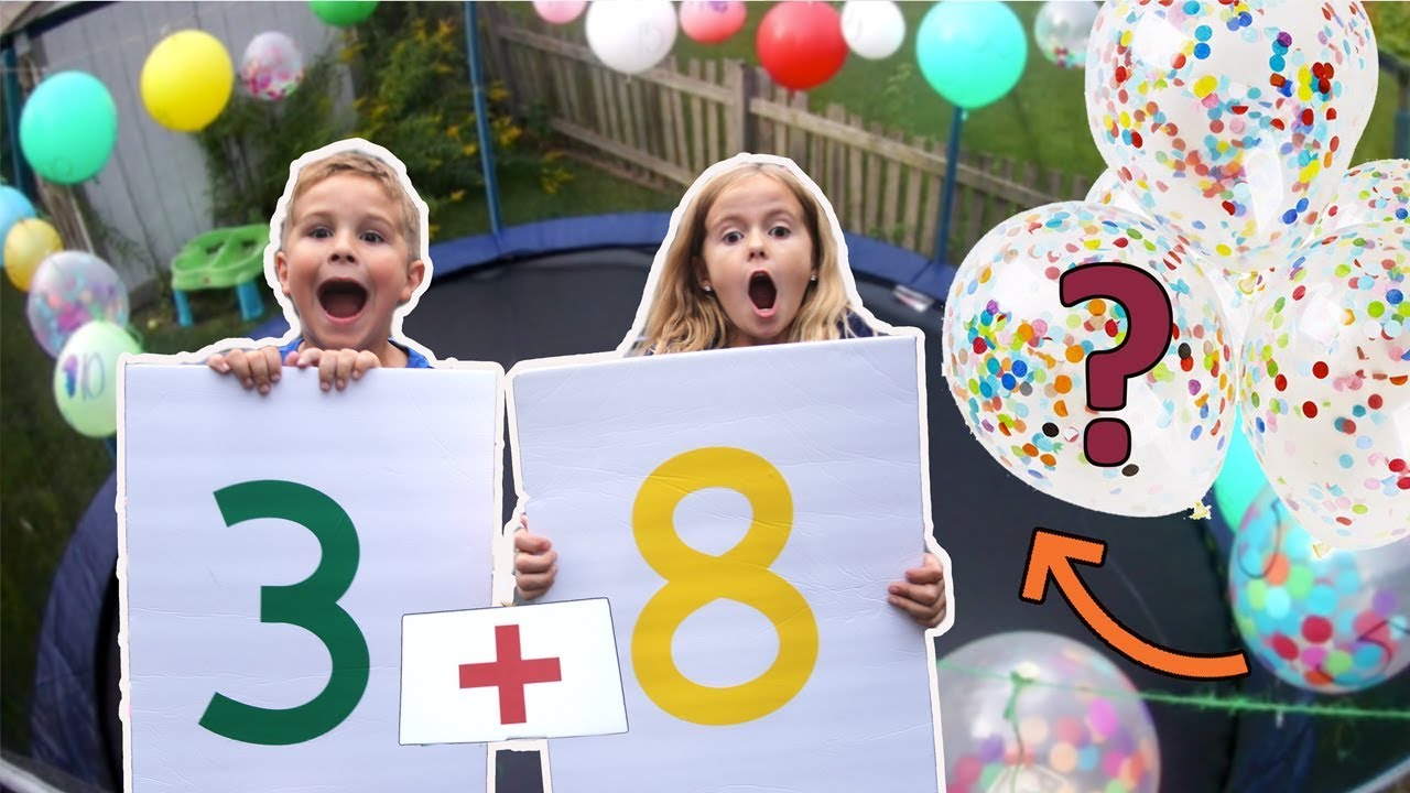 Surprise! Fun Common Core Math Balloon Game - YouTube