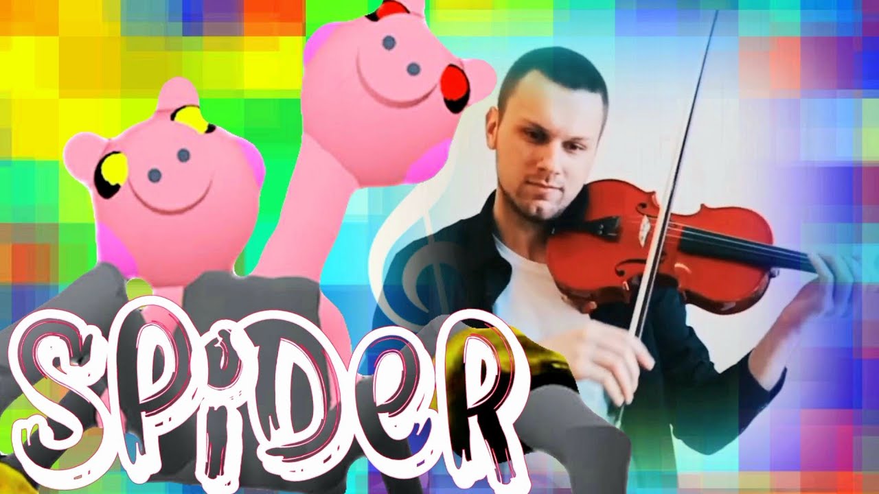 Piggy Roblox Spider Piggy Theme Soundtrack music song 1 Hour on violin ...
