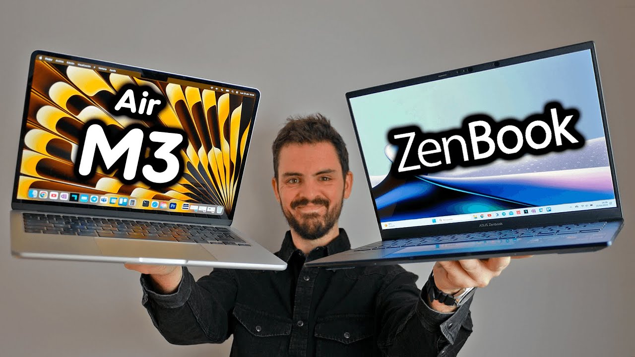 ASUS Zenbook 14 OLED vs Macbook Air M3, ¿QUIÉN GANA? - YouTube
