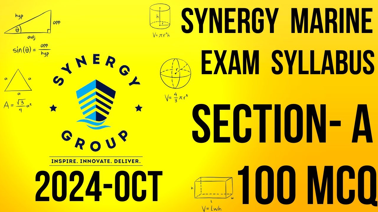 Synergy Marine Exam 2024 Part 1 100 MCQ - YouTube