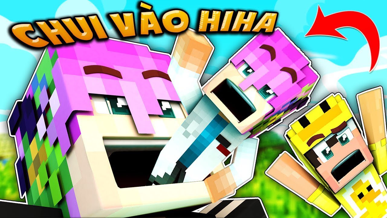 THỬ THÁCH 24 GIỜ CHUI VÀO CƠ THỂ CỦA HIHACHOBI TRONG MINECRAFT ...