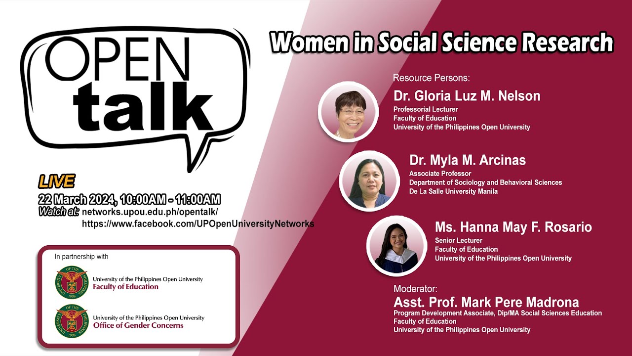 OPEN Talk: Women in Social Science Education - YouTube