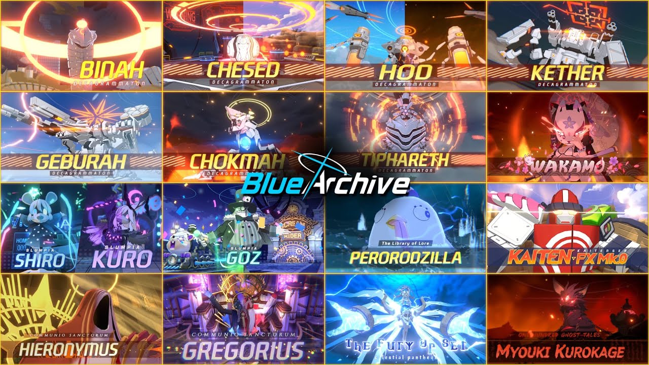 Blue Archive 】 All Raid Boss Cutscenes - YouTube