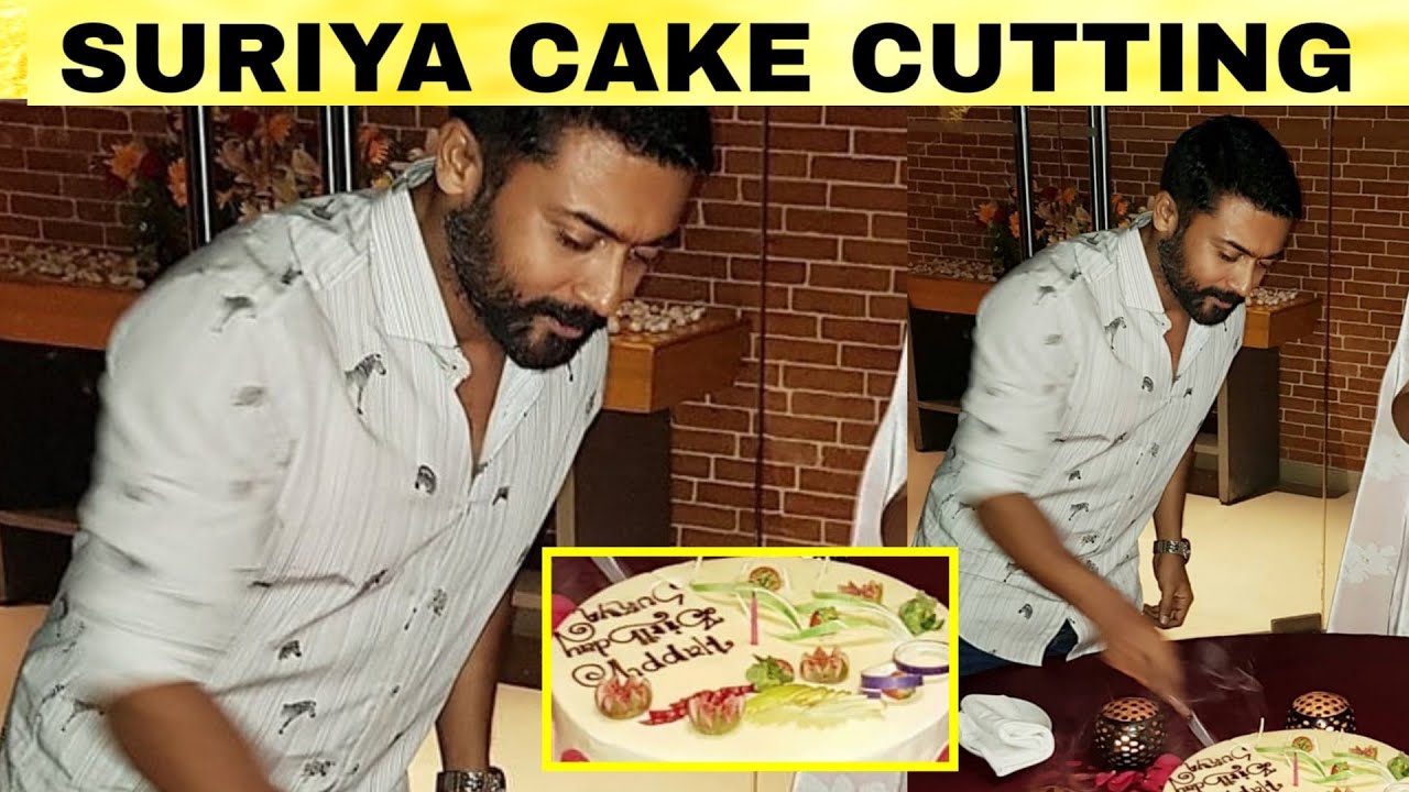 Suriya's Cake Cutting Birthday Celebration | Suriya Birthday ...