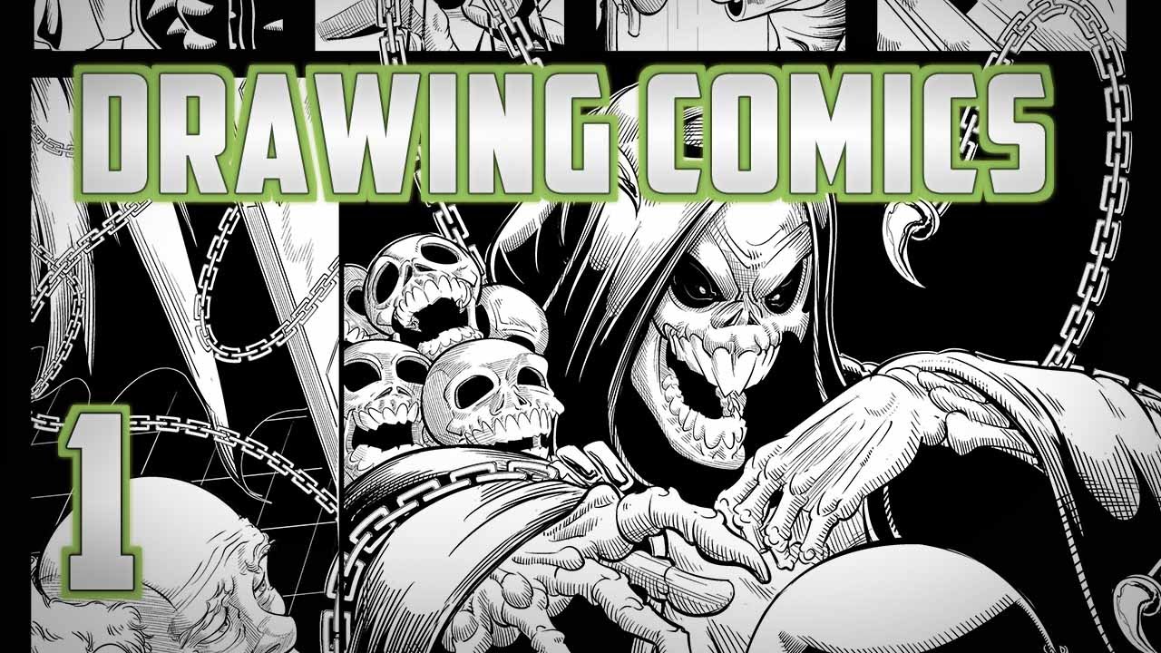 Drawing Comics from Pencils to Inks Part 1 - YouTube