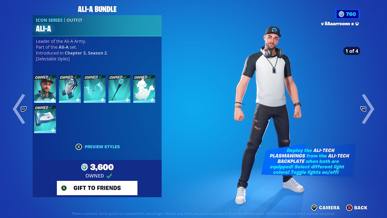 Fortnite Item Shop, December 18th 2022 - ALI -A SKIN AND ICON SERIES ...
