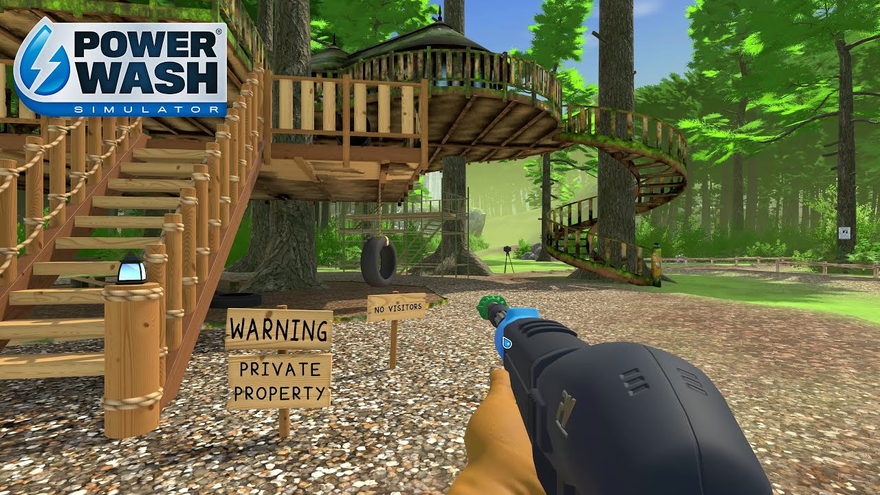 Continuing The Treehouse | Powerwash Simulator Episode 32 NO COMMENTARY ...