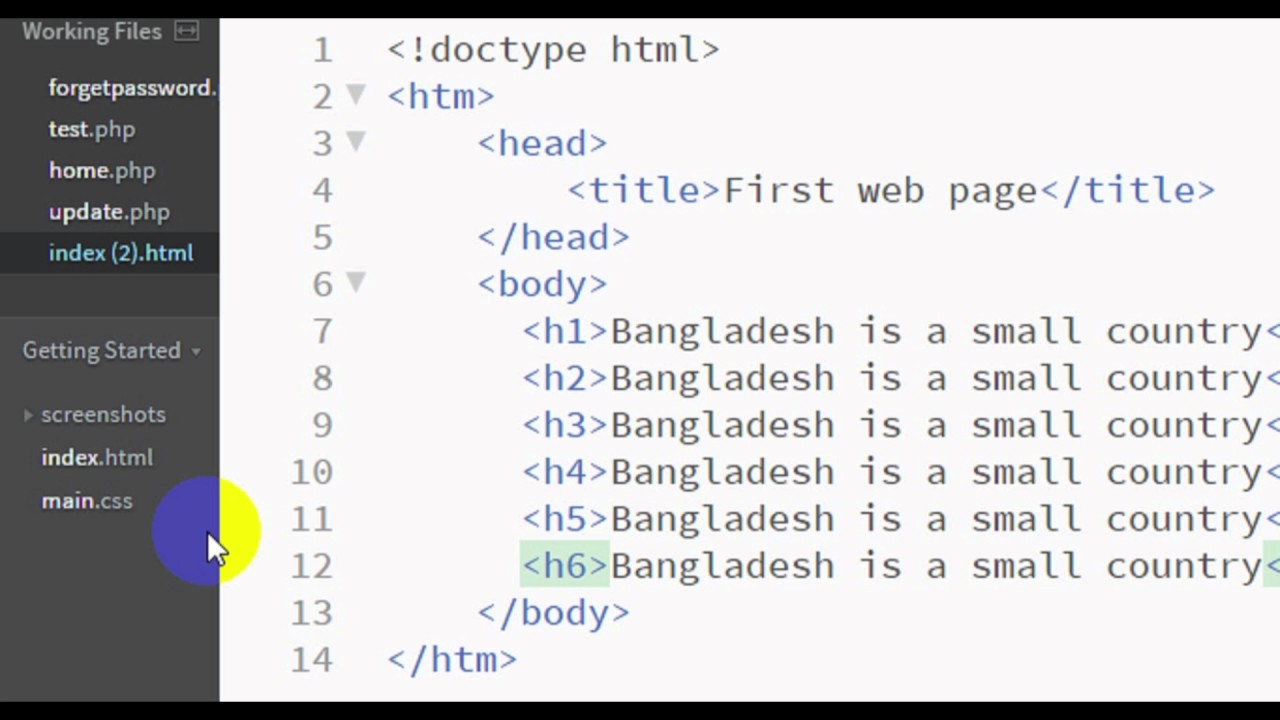 Basic html css 3 | block and inline element - YouTube