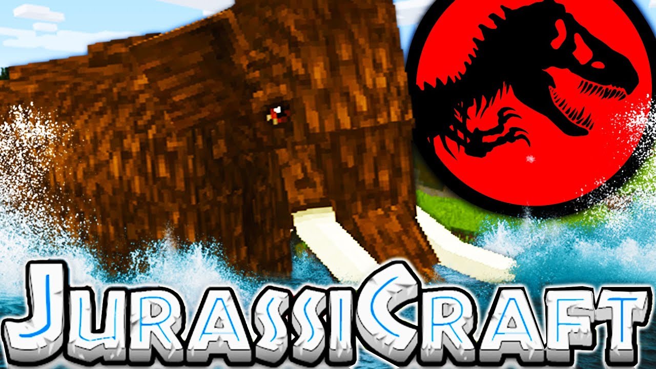 FROZEN SABERTOOTH TIGER AND MAMMOTH - MODDED MINECRAFT DINOS JURASSIC ...