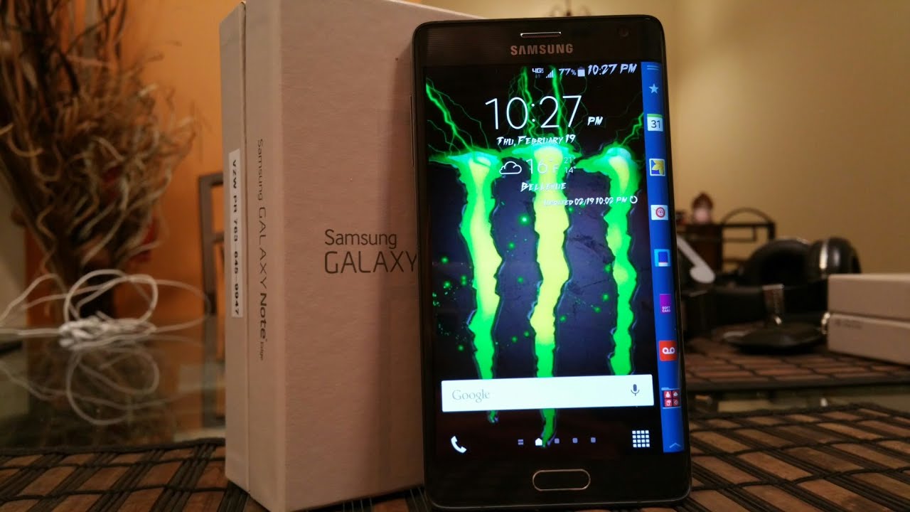 Samsung Galaxy Note Edge UNBOXING First Look - VERIZON - YouTube