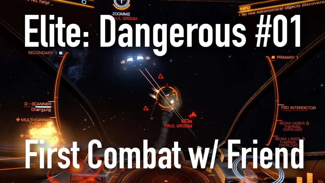 Elite: Dangerous gameplay #01 - First combat! - YouTube
