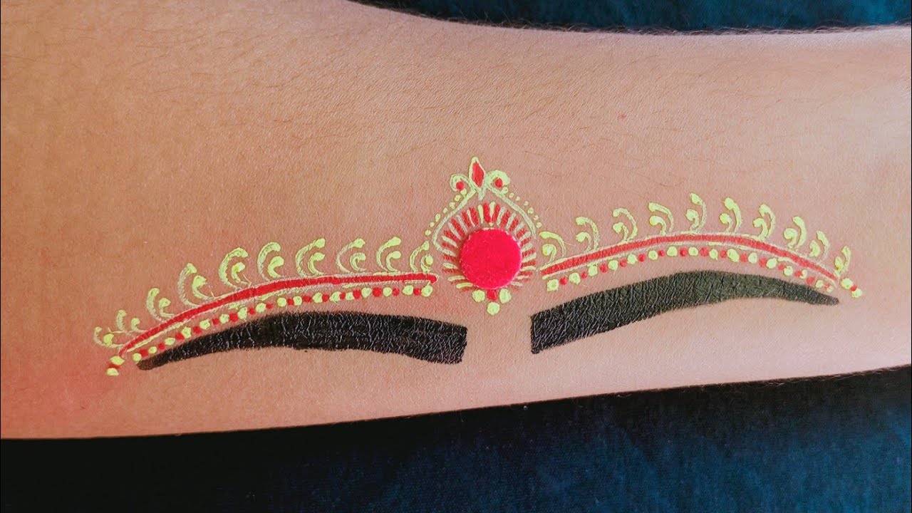 How to Draw Easy Traditional Kolka Design Step by step ️ || Bridal ...