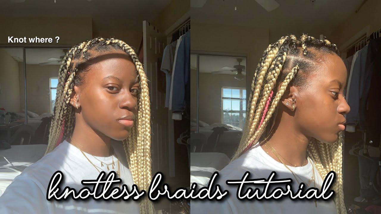 HOW TO DO KNOTLESS BRAIDS | 613 BLONDE - YouTube
