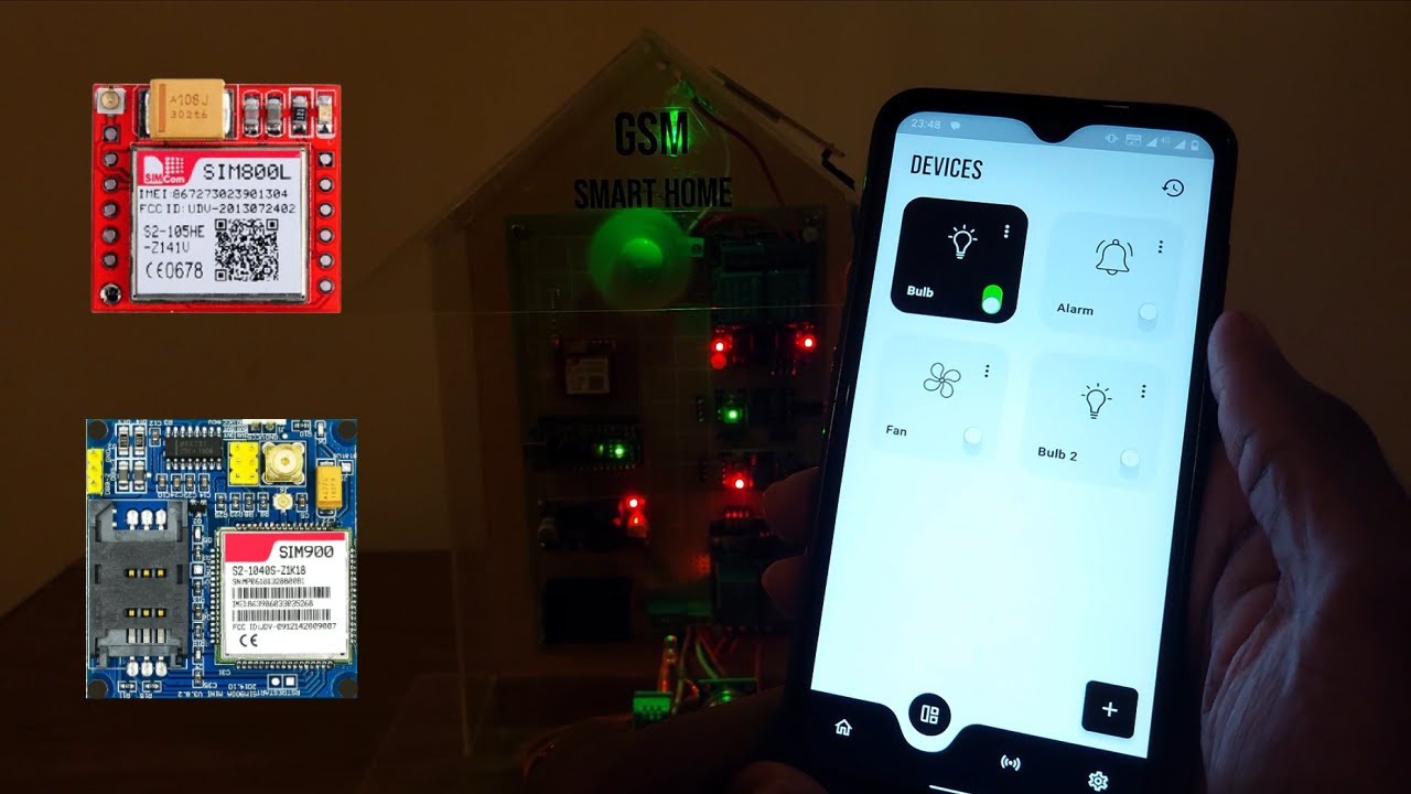 Control GSM Project Using Mobile App | Arduino | SIM800L | SIM900A ...