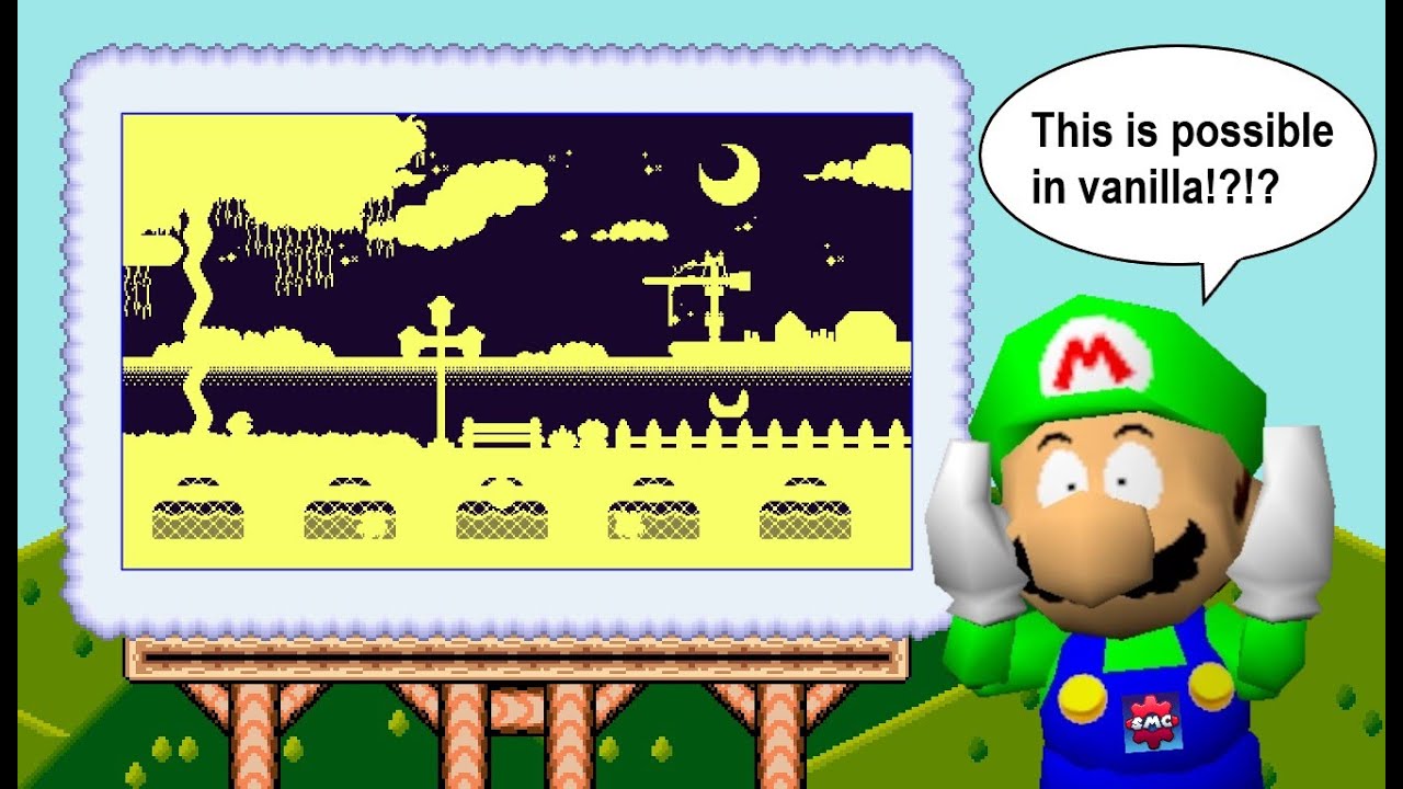 Super Mario Construct (PC) - Custom Level: Night Walk by Roshambo - YouTube