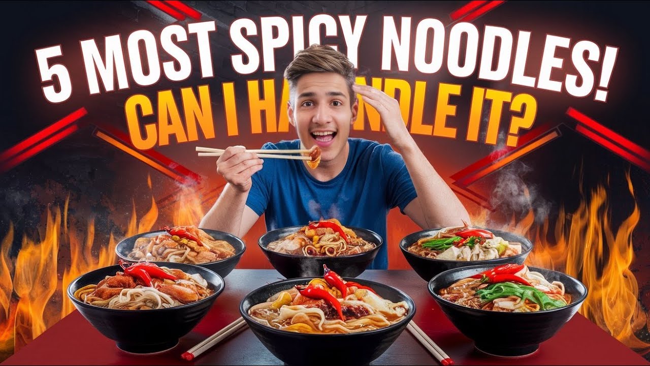 🔥 Top 5 Spicy Noodles Taste Test 🌶️ | Ultimate Flavor Ranking! # ...