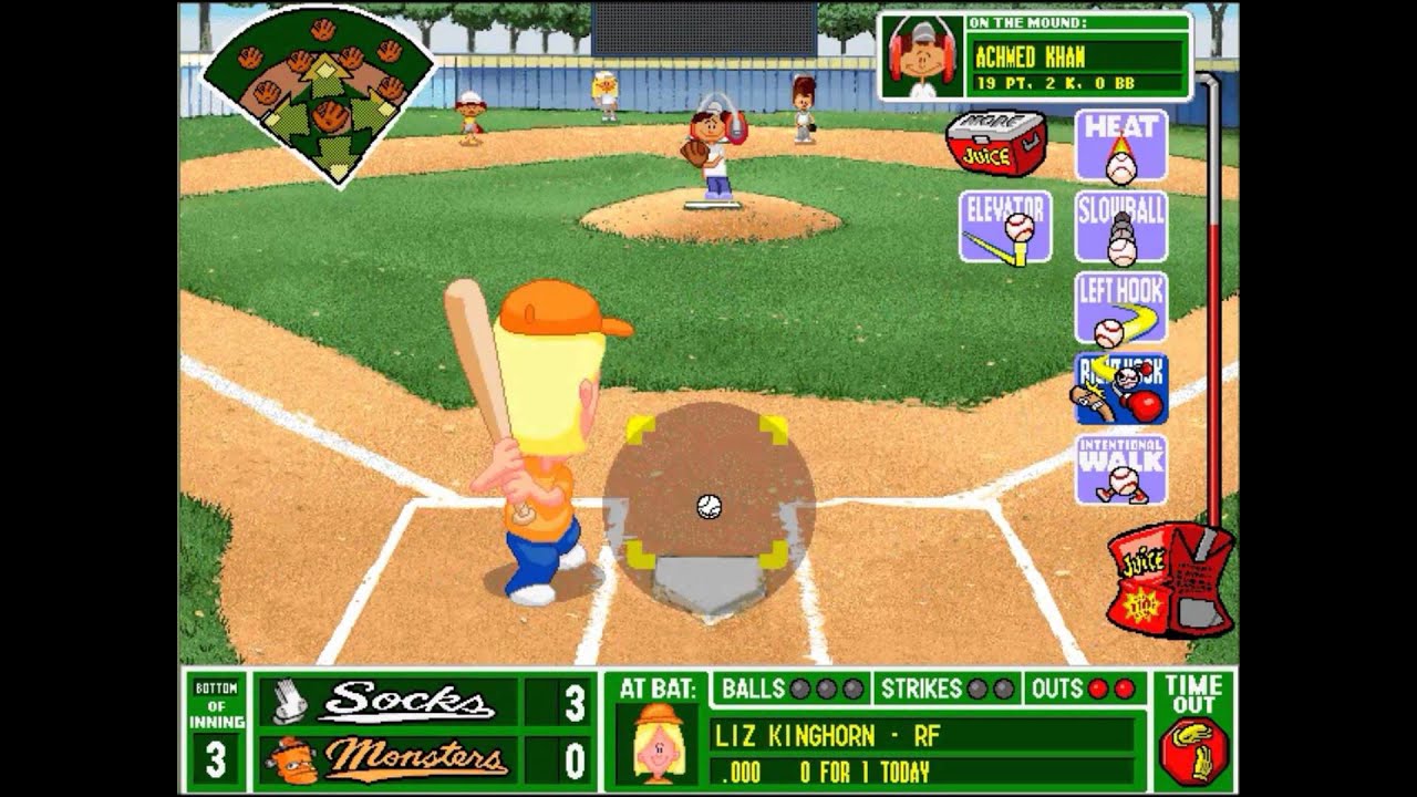 Backyard Baseball League (PC) Tournament Game #4: Taking an Out For the ...