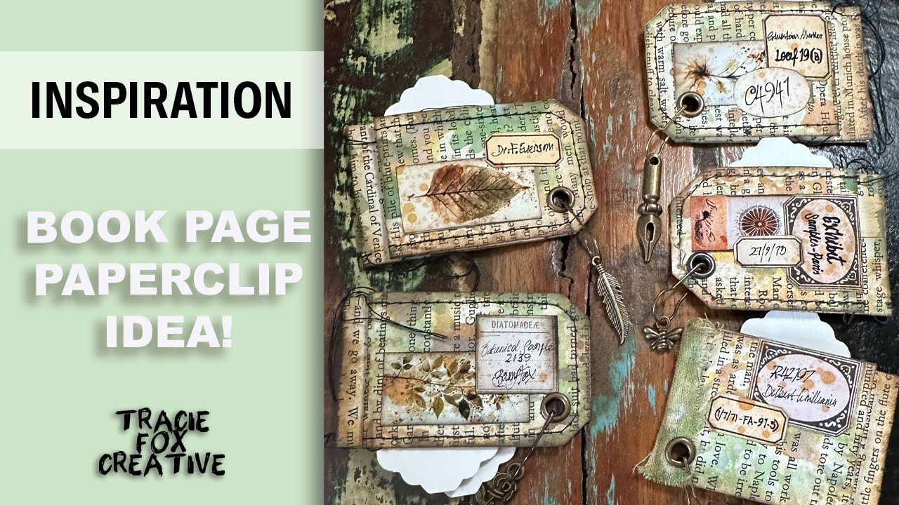 DIY Book Page Pocket Paperclip Slips | Easy Junk Journal Paperclip Idea ...
