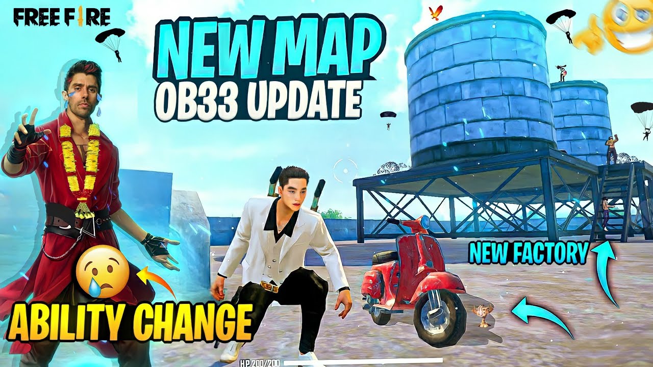 Free Fire New Map Factory 2.0 😱 Ob33 Update | Character Ability Change ...