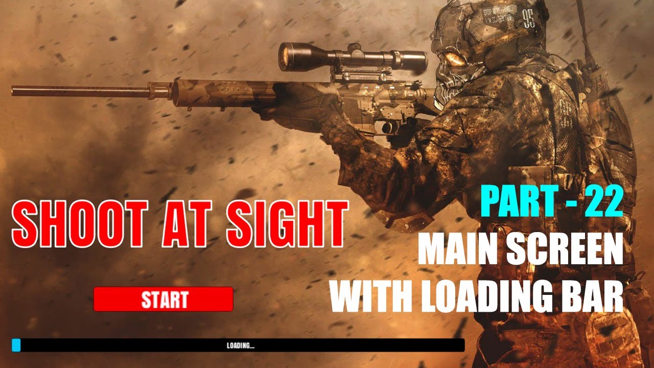Loading Bar Unity With Main Screen Unity 3d Canvas Tutorial 22 Tps Unity Mobile Game Course 8777