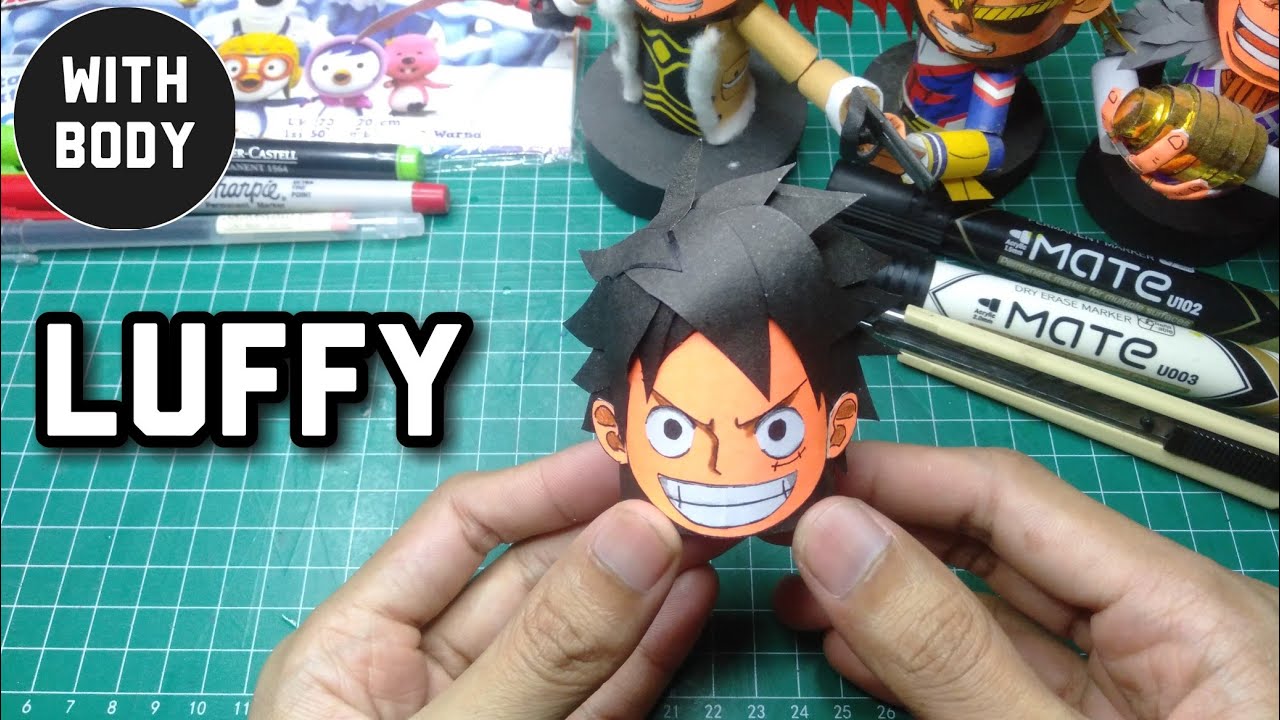 Monkey D Luffy (One Piece) Anime Papercraft - YouTube