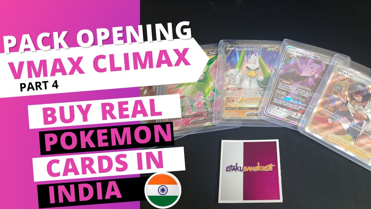 Buy Real Pokemon Cards In India! | Hindi | Vmax Climax Pack Opening In ...