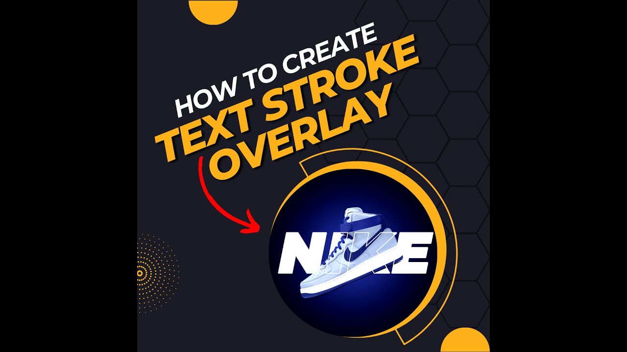 Text Effect Outline in Photoshop | Text Stroke Overlap | Transparent ...