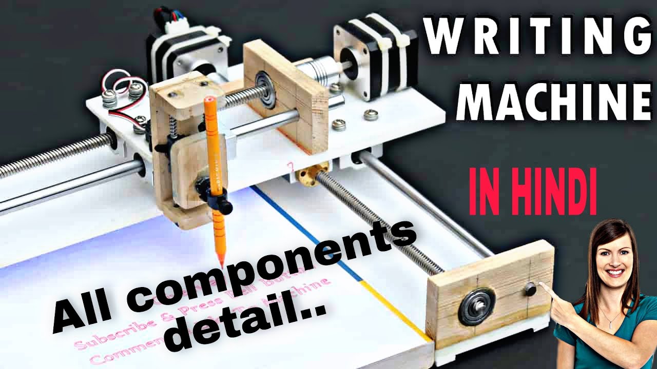 writing machine all parts detail || HINDI , CNC MACHINE - YouTube