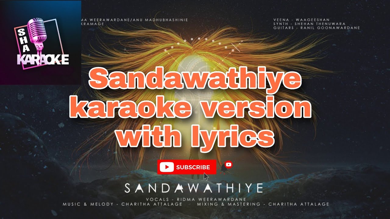 Sandawathiye (Karaoke version / without voice ) Ridma Weerawardane ...