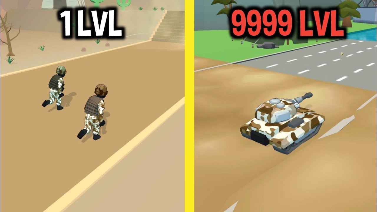MAX LEVEL in Shape Transform: Army Vehicle Game - YouTube