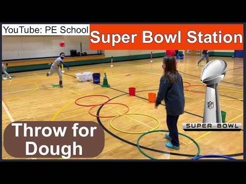 P.E. Super Bowl Station: "Throw for Dough" - YouTube