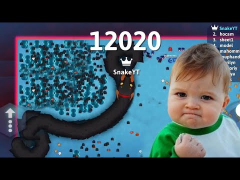 SNAKE IO 🐍 ! MOST SETISFIED SCROE HERE IN MY SNAKE FOOD HUGE 🥝 ll Best ...