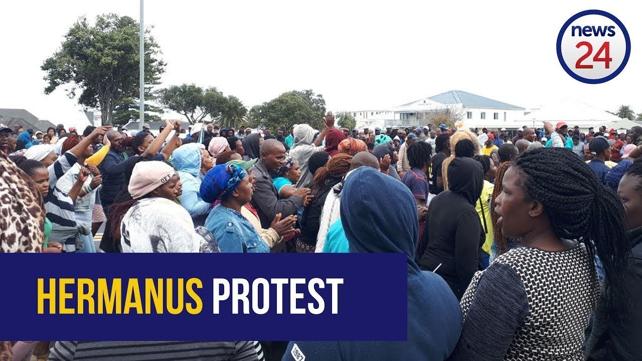WATCH: Protesters gather outside Hermanus court - YouTube