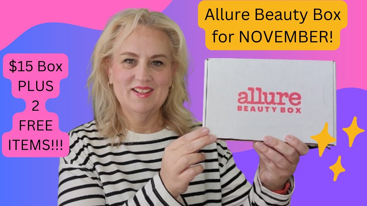 $15 Box + 2 FREE Items!!!! Allure Beauty Box - November - YouTube