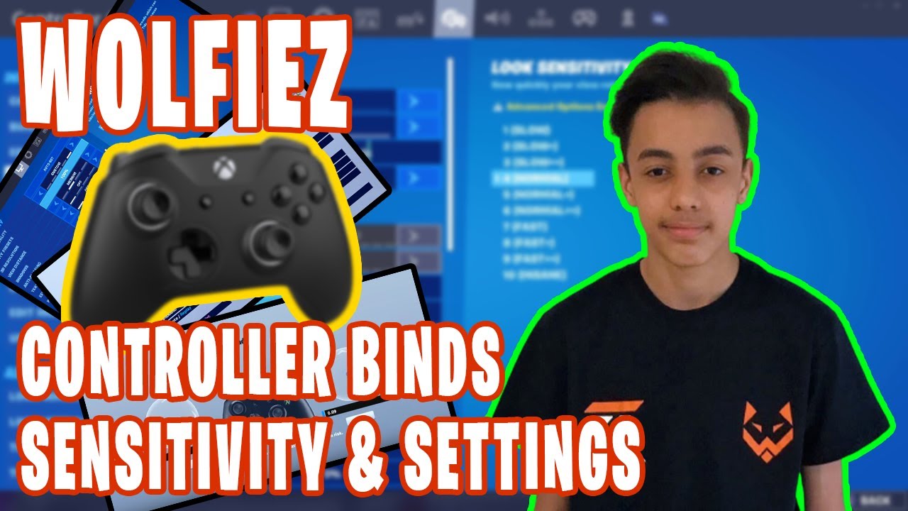 Wolfiez *New* Fortnite Settings Controller Binds Sensitivity and Setup ...