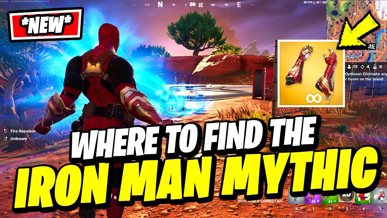 How to Find THE NEW Iron Man's Combat Kit MYTHIC Gameplay - Fortnite ...