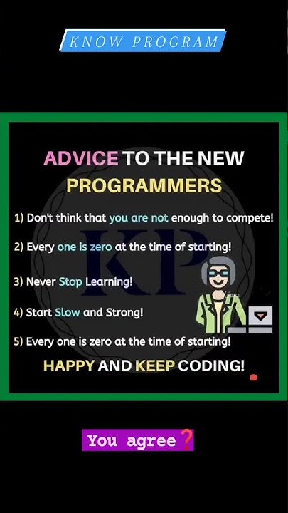 Advice To The New Programmers Shorts Programming Knowprogram Youtube 