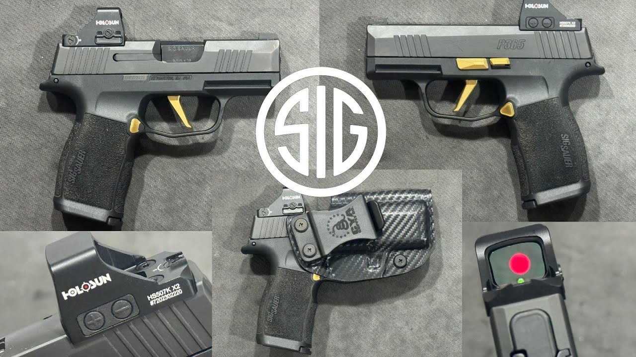 SIG P365X Review + Control parts kit (Gold) + Holosun HS507K-X2 - YouTube