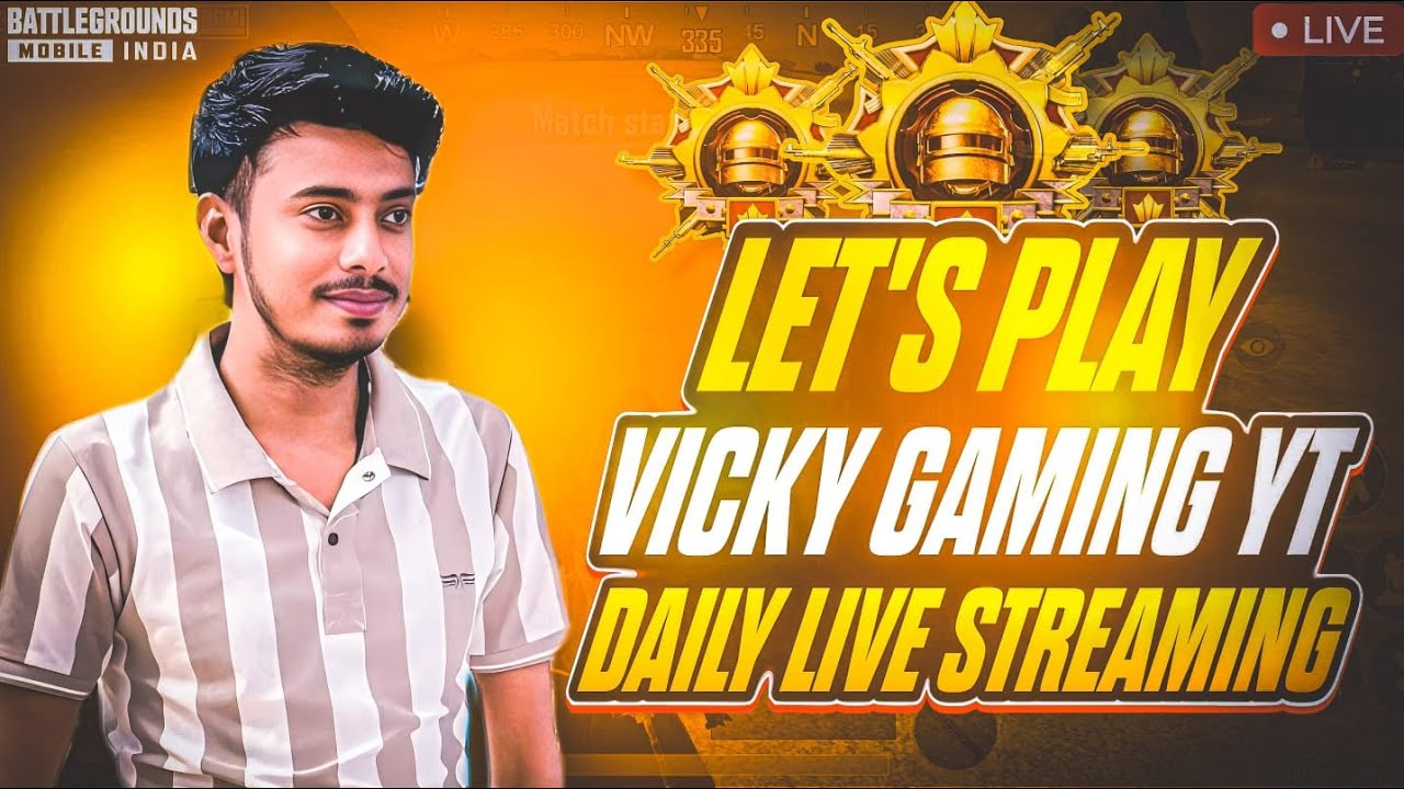 BGMI LIVE🛑3.8 Update is here VICKY GAMING YT #bgmilive#vickyislive ...