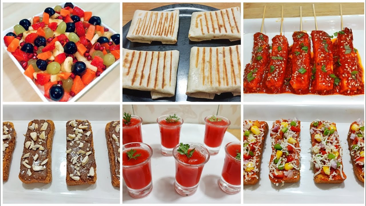 6 EASY & HEALTHY VEG HI TEA RECIPES - YouTube