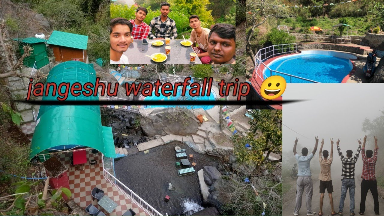 jangeshu waterfall kasauli//paradise valley #waterfall #fun - YouTube
