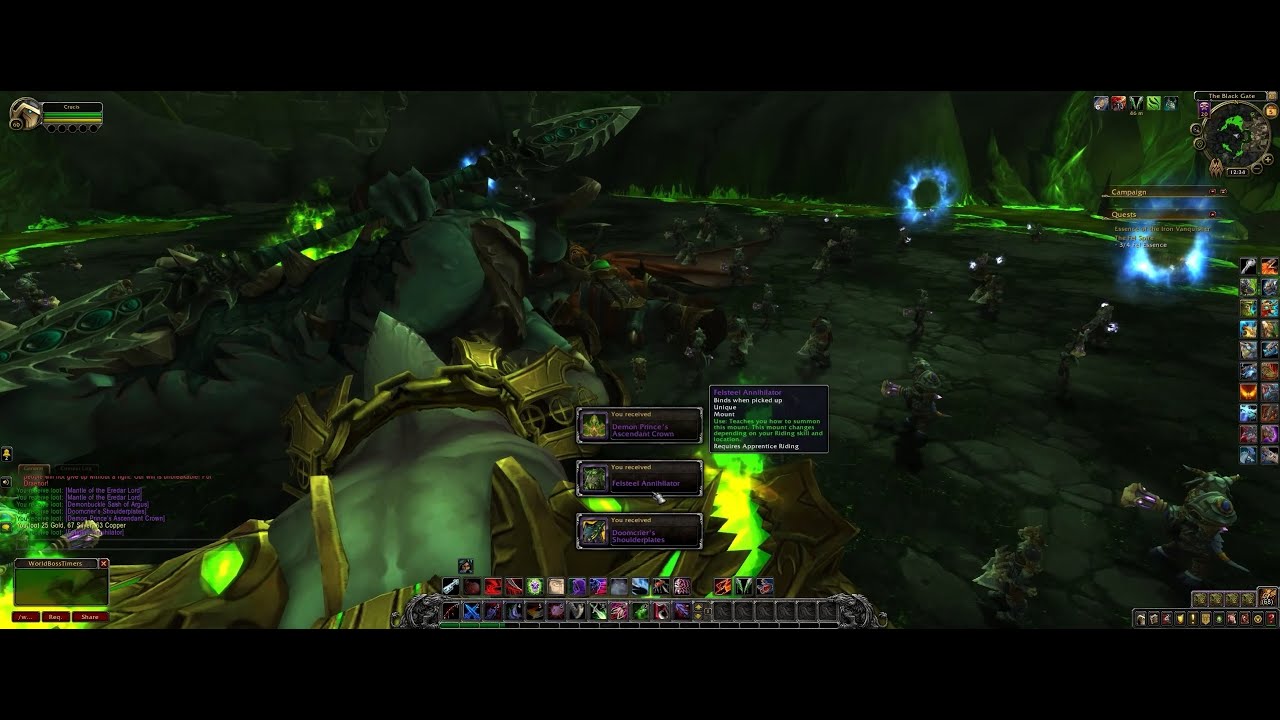 Archimonde Drops the Felsteel Annihilator | Hellfire Citadel | Undead ...