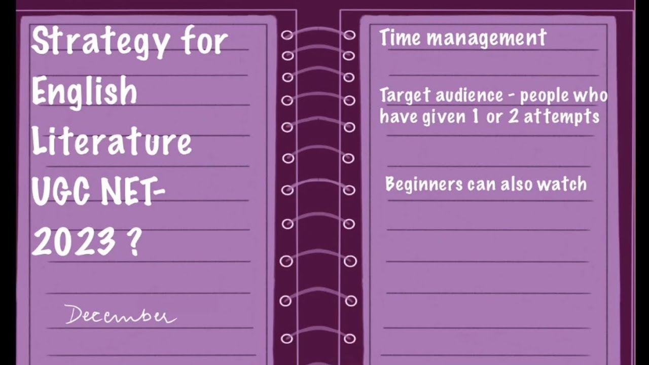 Time Management for UGC- NET English December 2023 - YouTube