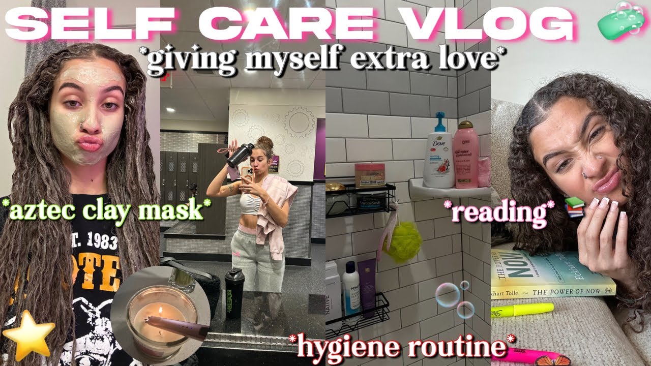SELF CARE SATURDAY VLOG 🫧 *relaxing* | waxing, hair & face mask, bath ...