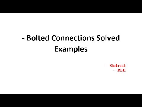 Bolted Connections Solved Examples | Design of Steel Structures | DLH ...