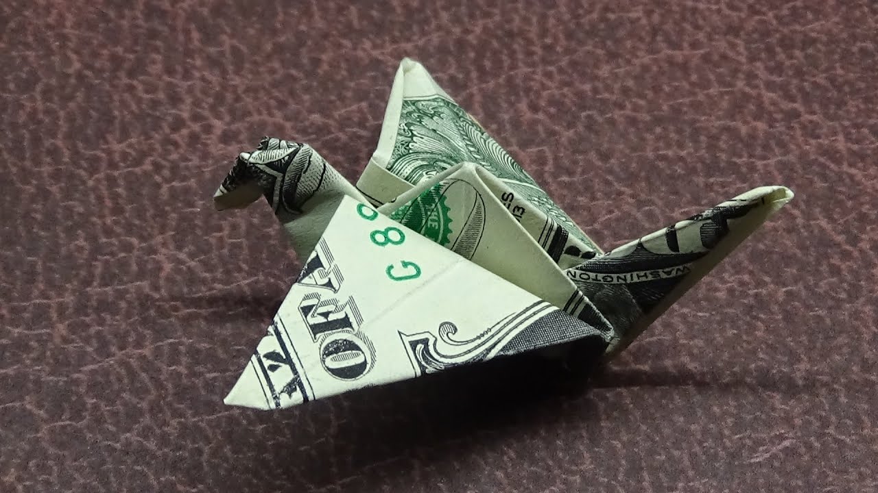 Dollar Bill Origami Flapping Bird - YouTube