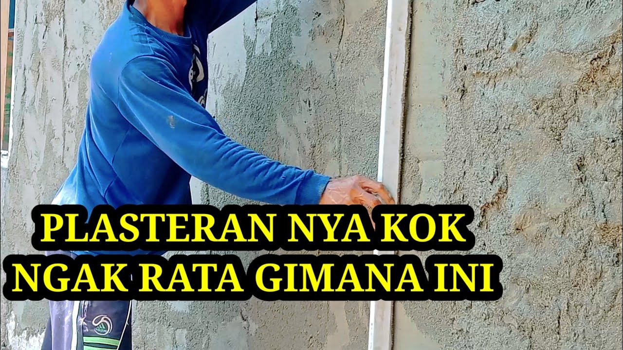 Cara ,plaster dinding rumah - YouTube