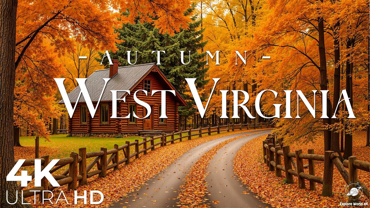🍂Western Virginia 4K - Most Beautiful Autumn Video in Vermont in 4K UHD ...